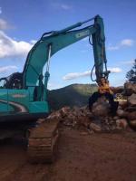 China Excavator Attachment Heavy Duty Hydraulic Rock Grab Suitable For 20T 30T Excavator for sale