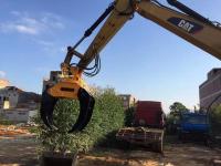 China Excavator Attachment Hydraulic 360 Degree Rotating Rock Grabber for sale