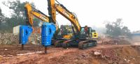 China Backhoe Excavator Hydraulic Breaker Side-Mounted Top-Mounted Open Box-Type for sale