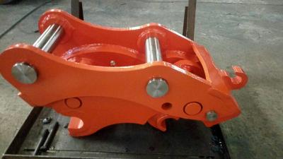 China Wear Resistant Quick Hitches For Excavators DOOSAN vol vo orange color for sale