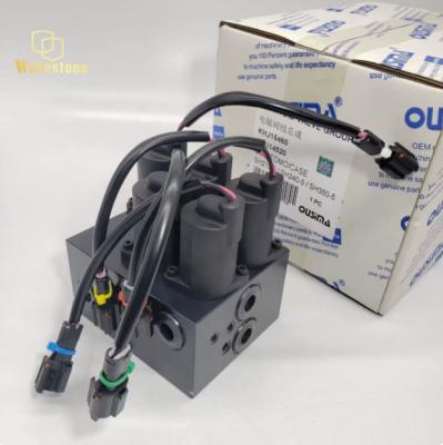 China KHJ14520 Excavator Solenoid Valve Group Assembly For Sumitomo SH210-5 SH240-5 SH350-5A5 5-Port Pilot Control Valve for sale