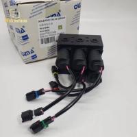 China KHJ14520 Excavator Solenoid Valve Group Assembly For Sumitomo SH210-5 SH240-5 SH350-5A5 5-Port Pilot Control Valve for sale