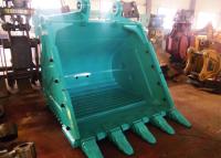 China Durable 1.6 CBM Excavator Rock Bucket Kobelco SK350LC Excavator Mud Bucket for sale