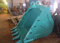 China Durable 1.6 CBM Excavator Rock Bucket Kobelco SK350LC Excavator Mud Bucket for sale