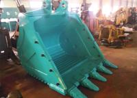 China Durable 1.6 CBM Excavator Rock Bucket Kobelco SK350LC Excavator Mud Bucket for sale
