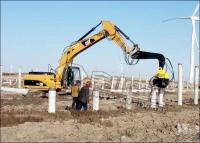 China High Frequency Excavator Vibratory Pile Hammer Side Clamp Hydraulic Impact for sale