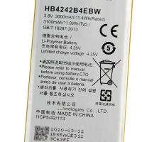 China 3000mAh 3.8V Huawei Mobile Phone Battery  Huawei HB4242B4EBW Battery FOR HONOR 6 ASCEND H1611 for sale