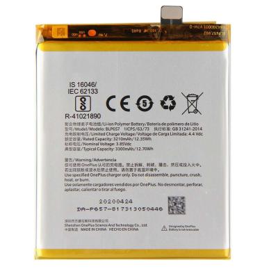 China OEM BLP657 Battery Replacement , 3300mAh OnePlus A6000 A6003 Battery for sale