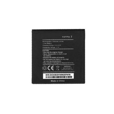 China Zero Cycle Cell Phone Internal Battery , 1300mAh Wiko Sunny 2 Battery Mobile Phone Parts Distributor for sale