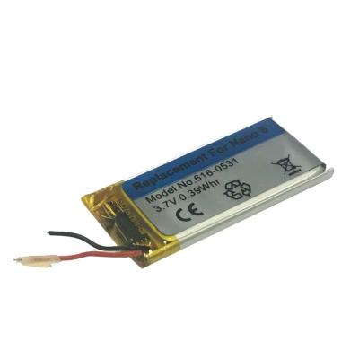China 3.7V Ipod 6th Generation Battery Replacement ,616-0531 Ipod Touch Battery Supplier for sale