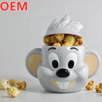 China Custom Creative Cartoon Popcorn Bucket OEM Design 3d Plastic Popcorn Bucket Container for sale