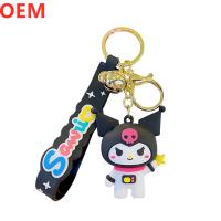 China Custom 3d PVC Plastic Cartoon Keychain OEM Design Cute Mini Plastic Keychain for sale