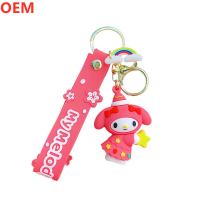 China Custom 3d PVC Plastic Cartoon Keychains OEM Design Cute Mini Car Plastic Keychains for sale