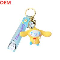 China Custom 3d PVC Plastic Cartoon Keychains OEM Design Cute Mini Car Plastic Keychains for sale
