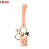 China Custom 3d Plastic Cute Cartoon Keychains OEM Factory Design Cartoon Plastic Keychains for sale