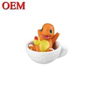 China Custom making Plastic Shape 3D Cartoon Pikachu Figure Straw cup for sale