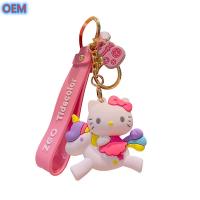 China OEM factory custom Cute Cartoon Keychain Customize 3d Plastic PVC Keychain for sale