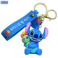 China OEM factory custom Cute Cartoon Keychain Customize 3d Plastic PVC Keychain for sale