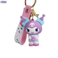 China OEM factory custom Cute Cartoon Keychain Customize 3d Plastic PVC Keychain for sale