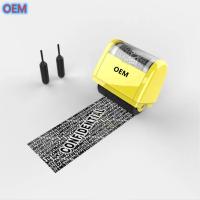 China Custom Office ID Guard Pre-Inked Roller Stamp OEM Design Identity Theft Protection Roller Stamp for sale