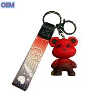 China Custom Plastic 3d Cartoon Keychain, OEM Design Cute PVC Keychain For Kids for sale