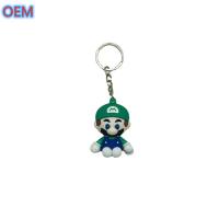 China Custom Plastic 3d Cartoon Keychain, OEM Design Cute PVC Keychain For Kids for sale
