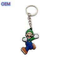 China Custom Soft PVC Plastic Keychain, OEM Customize Cartoon Animal Soft Keychain for sale