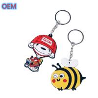 China Custom Soft PVC Plastic Keychain, OEM Customize Cartoon Animal Soft Keychain for sale