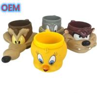 China Custom 3d Plastic Cartoon Animal Ice Cream Cup OEM Design 3d Anime Cup for sale