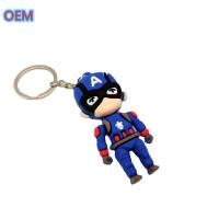 China Custom Any Shape PVC Acrylic Keychain, OEM Design 3D Cartoon Anime Cute Keychain for sale