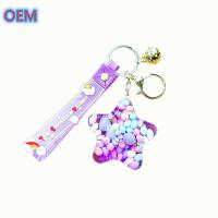 China Custom Any Shape PVC Acrylic Keychain, OEM Design 3D Cartoon Anime Cute Keychain for sale