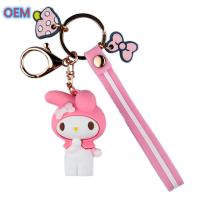 China Custom Any Shape PVC Acrylic Keychain, OEM Design 3D Cartoon Anime Cute Keychain for sale