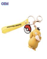 China Cartoon Keychain Customization For Kids OEM Design 3d PVC Plastic Keychain for sale