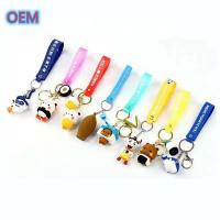 China Cartoon Keychain Customization For Kids OEM Design 3d PVC Plastic Keychain for sale