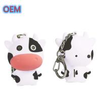 China Custom 3d PVC Plastic Animal Anime Keychain OEM Design Cute Plastic Keychain for sale