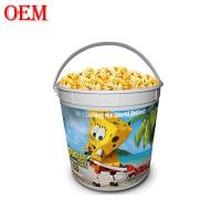 China Custom Make Printed Movie Star Plastic Popcorn Container Bucket with Lid for sale