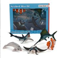 China OEM factory custom Simulation Sea Life Animals Model Kit Action Figures Miniature Education for sale