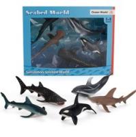 China OEM factory custom Simulation Sea Life Animals Model Kit Action Figures Miniature Education for sale