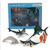 China OEM factory custom Simulation Sea Life Animals Model Kit Action Figures Miniature Education for sale