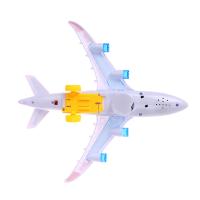 China DIY Assembly Airbus Aircraft Autopilot Flash Sound Musical Lighting Toys Electric Airplane Toy For Children Kids for sale
