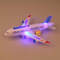 China DIY Assembly Airbus Aircraft Autopilot Flash Sound Musical Lighting Toys Electric Airplane Toy For Children Kids for sale