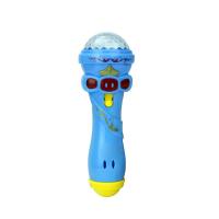 China Customized Toy Light Flashing Projection Wireless Microphone Torch Shape Cute Glow Toy for sale