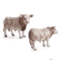 China Custom Zoo Farm Fun Toys Model Cow Action Figure Simulated Animal Figurine Plastic Models for sale
