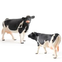 China Custom Zoo Farm Fun Toys Model Cow Action Figure Simulated Animal Figurine Plastic Models for sale