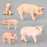 China Custom Simulation Animals Model Toys Sets Pig Plastic Action Figures Educational Toys for sale