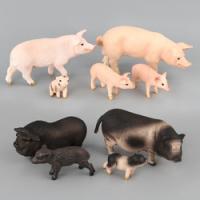 China Custom Simulation Animals Model Toys Sets Pig Plastic Action Figures Educational Toys for sale