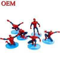 China Customized Spider Man Birthday Cake Topper Plastic Toy for sale