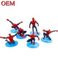 China Customized Spider Man Birthday Cake Topper Plastic Toy for sale