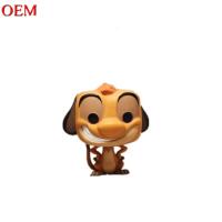 China 3D Cartoon Pop Lion Statue Animated Plastic Animal Model Toy for sale