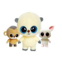 China Custom Flocking Plastic Animal Toy Cartoon Mini PVC Blind Box Flocked Figurines for sale